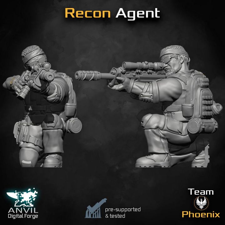 3D Printable Team Phoenix - Modern Operators by Anvil Digital Forge